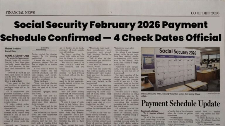 Social Security February 2026 Payment Schedule Confirmed — 4 Check ...